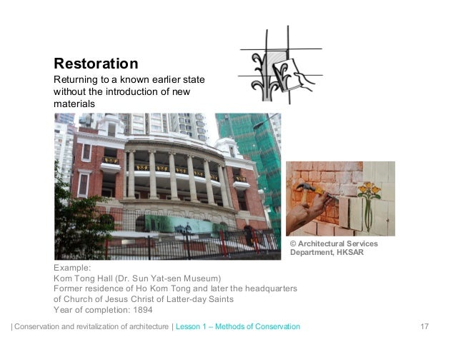 Conservation and revitalization of historic buildings