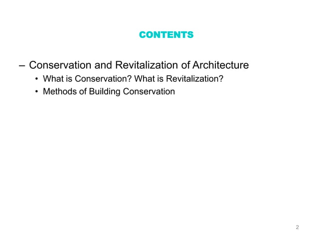 Conservation and Revitalization of Historic Buildings.ppt | Asia Travel ...