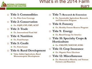 Conservation and the 2018 farm bill | PPT
