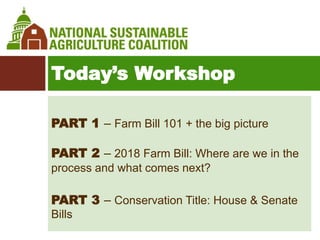 Conservation and the 2018 farm bill | PPTX