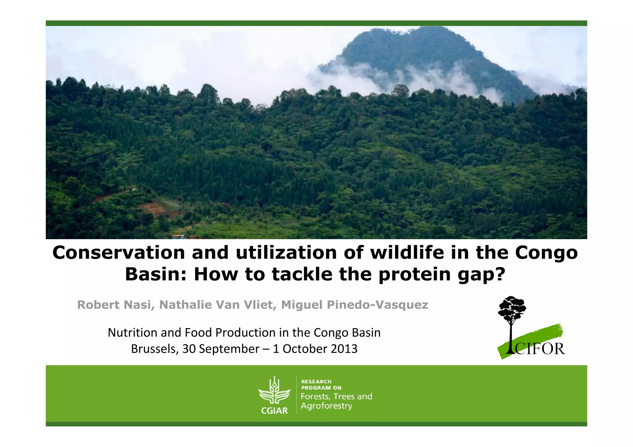Conservation and use of wildlife in the Congo | PDF