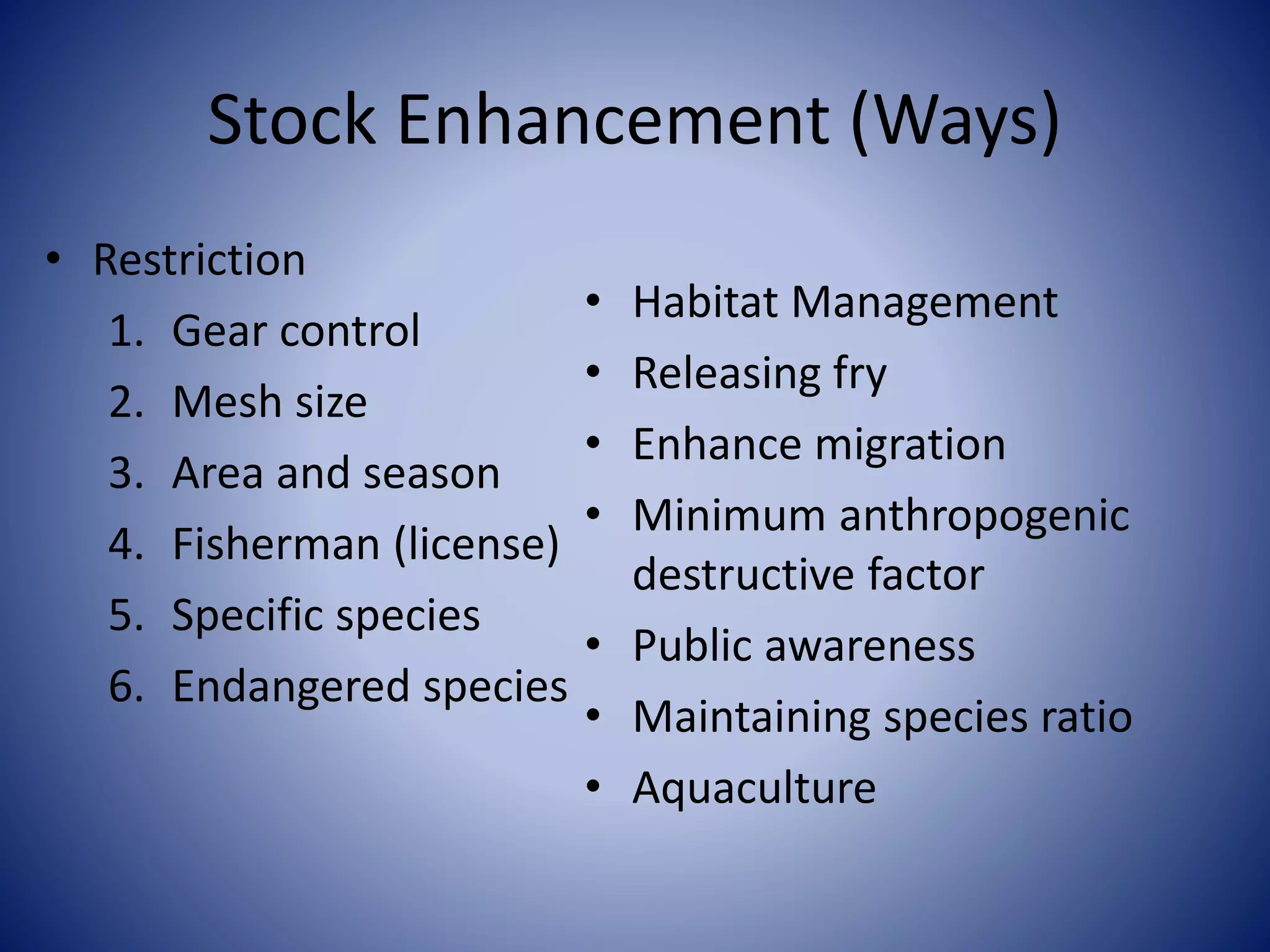 Conservation approach Fish Genetics and Resource Management (FiGR) | PPTX
