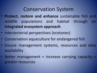 Conservation approach Fish Genetics and Resource Management (FiGR) | PPTX