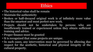 Conservation Approaches, Attitude, Professional Ethics and Scope of ...