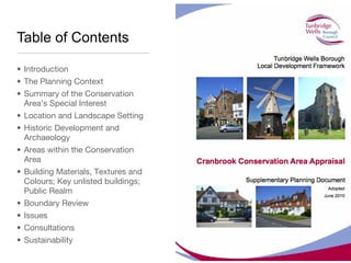 Conservation area appraisal | PPT
