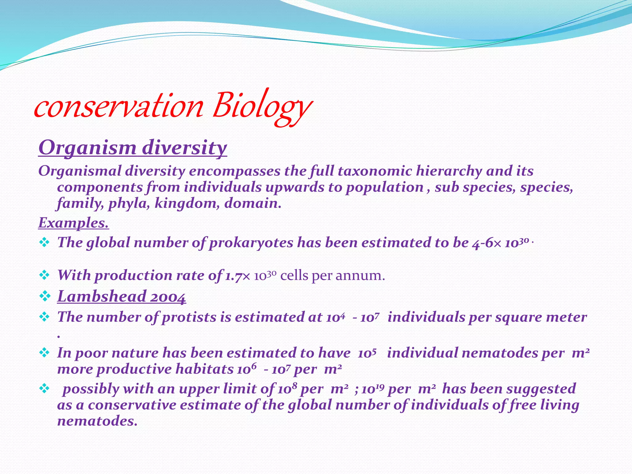 Conservation biology | PPTX