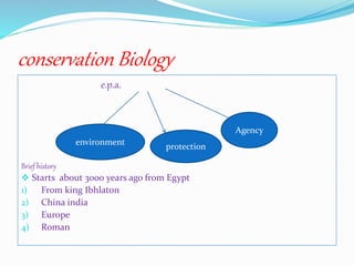 Conservation biology | PPTX