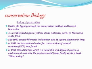 Conservation biology | PPTX