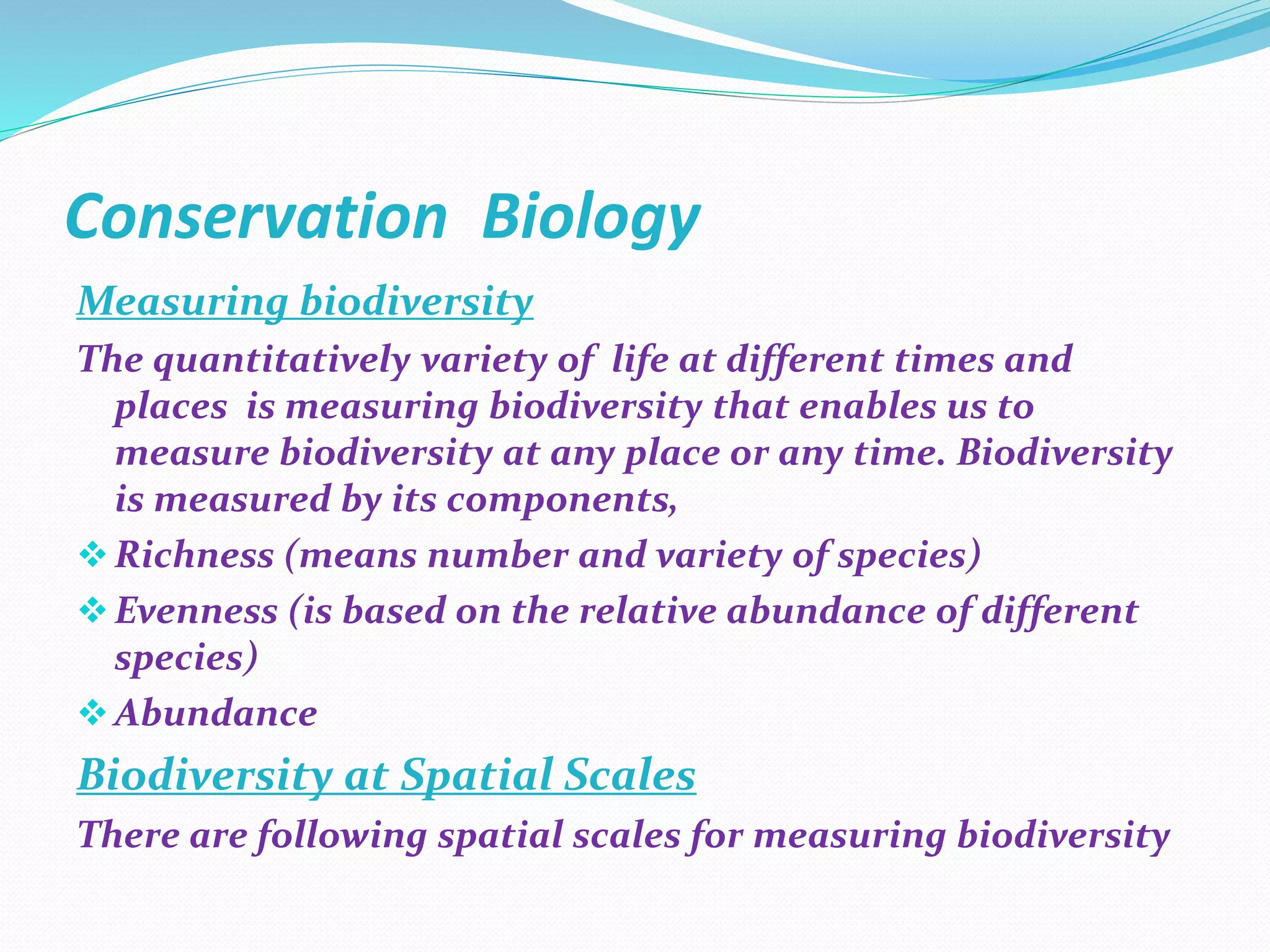 Conservation biology 4 | PPTX