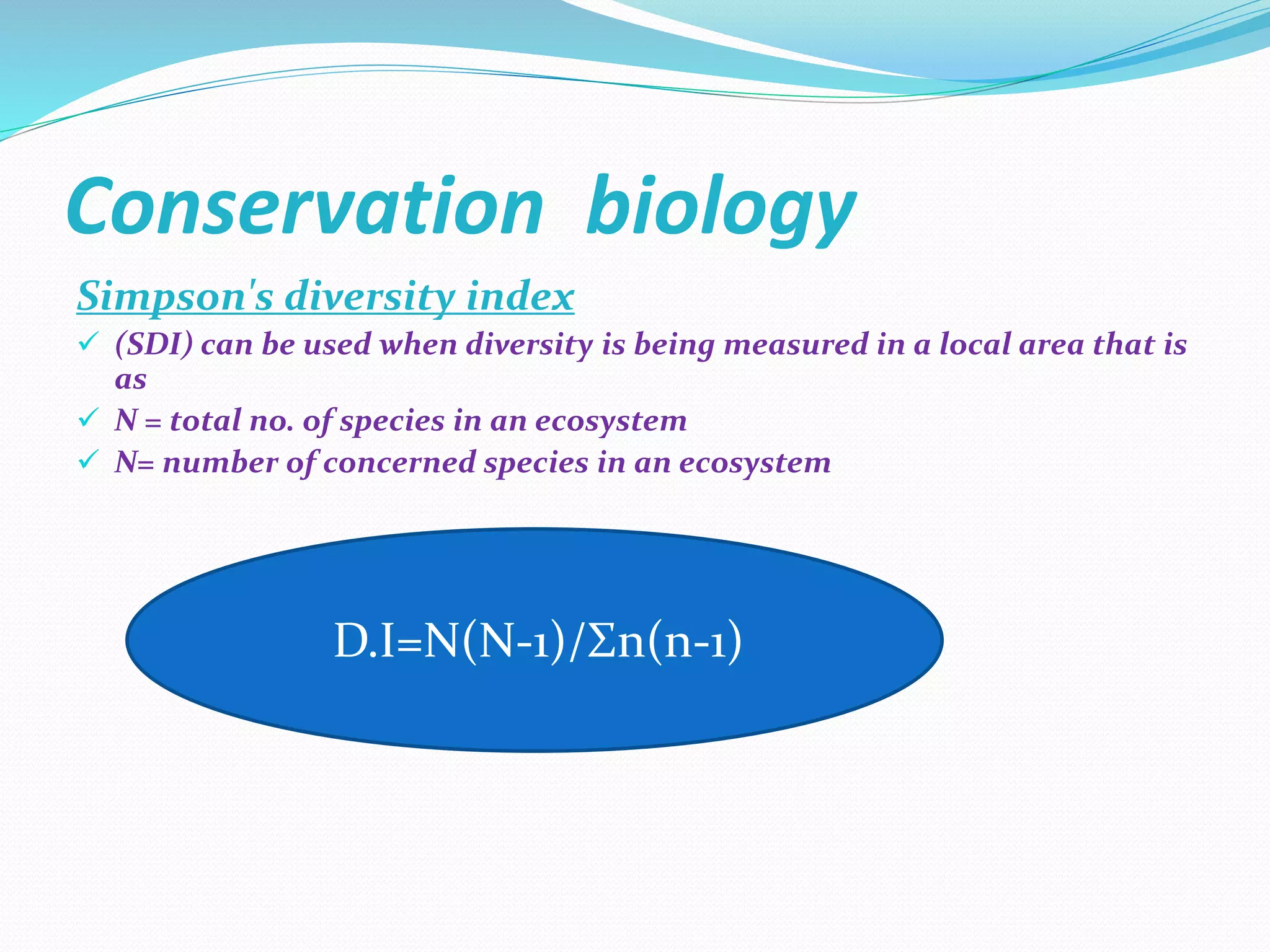 Conservation biology 4 | PPTX | Geography | Science
