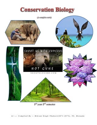 Conservation biology note pdf | PDF