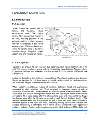 casestudy on conservation of historic township (leh) | DOCX