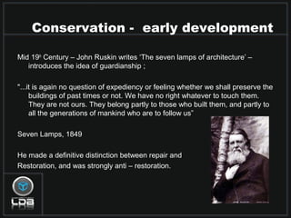 Conservation Charters and Philosophy | PPT
