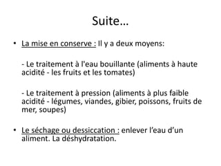Conservation des aliments cours 2024.pptx