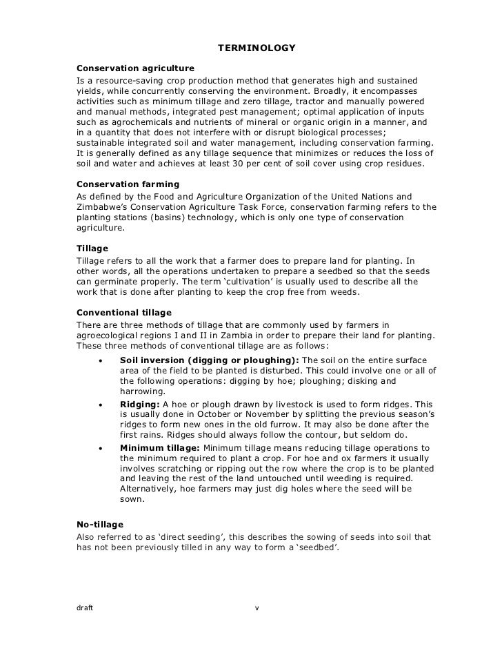 Conservation farming in zambia draft paper