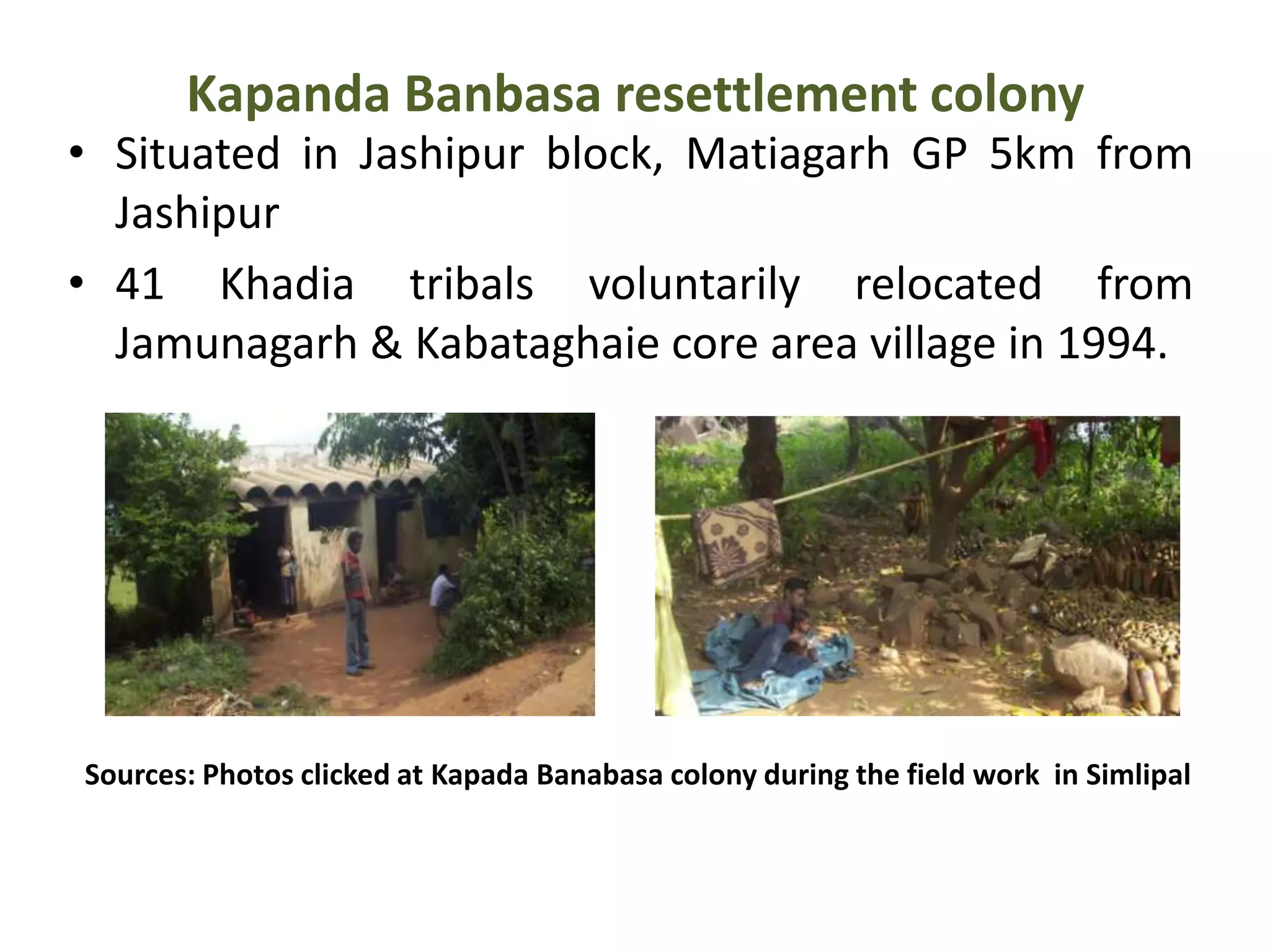 Conservation induced displacement in Odisha | PPTX