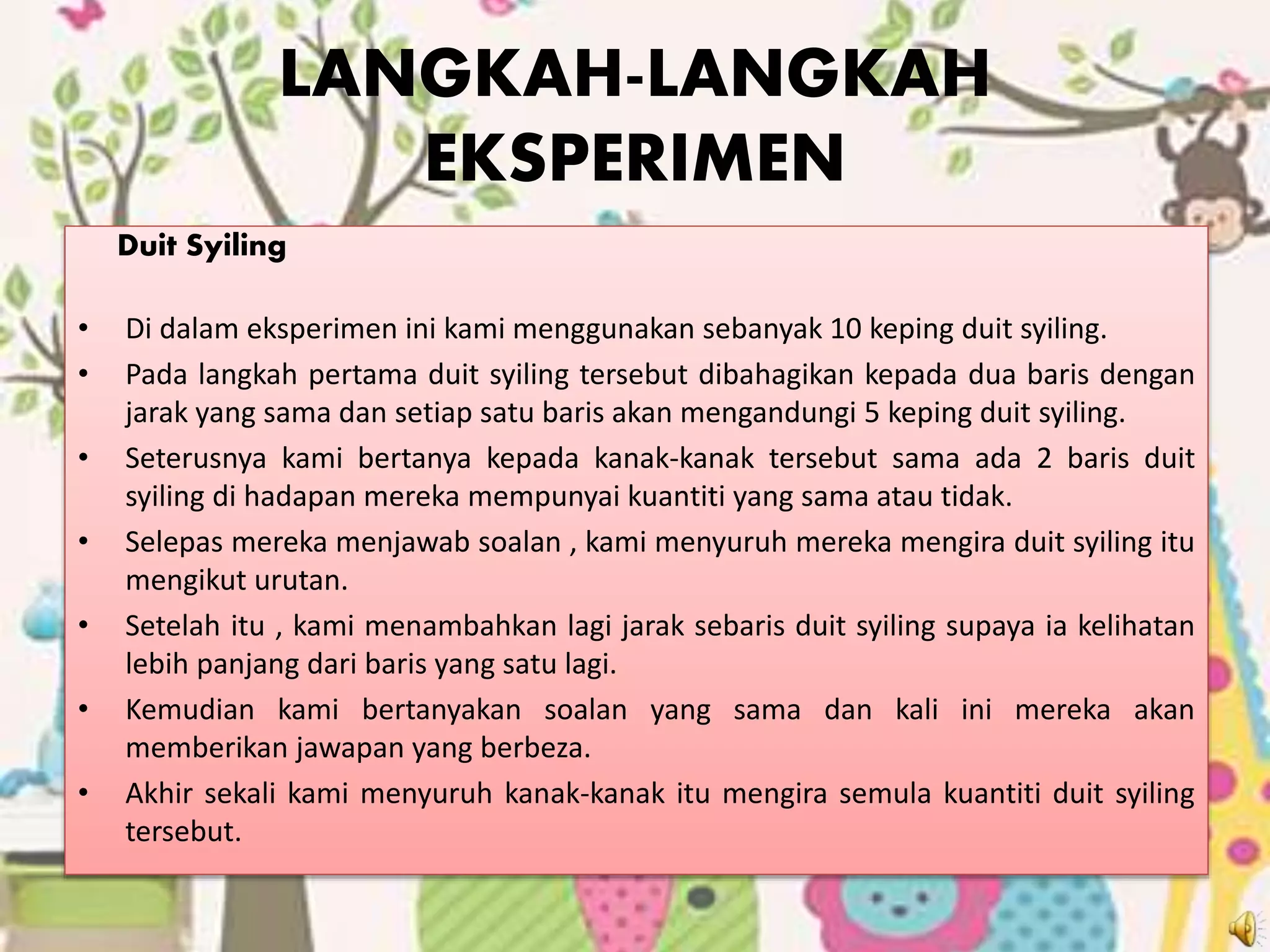 Conservation Jean Piaget | PPTX