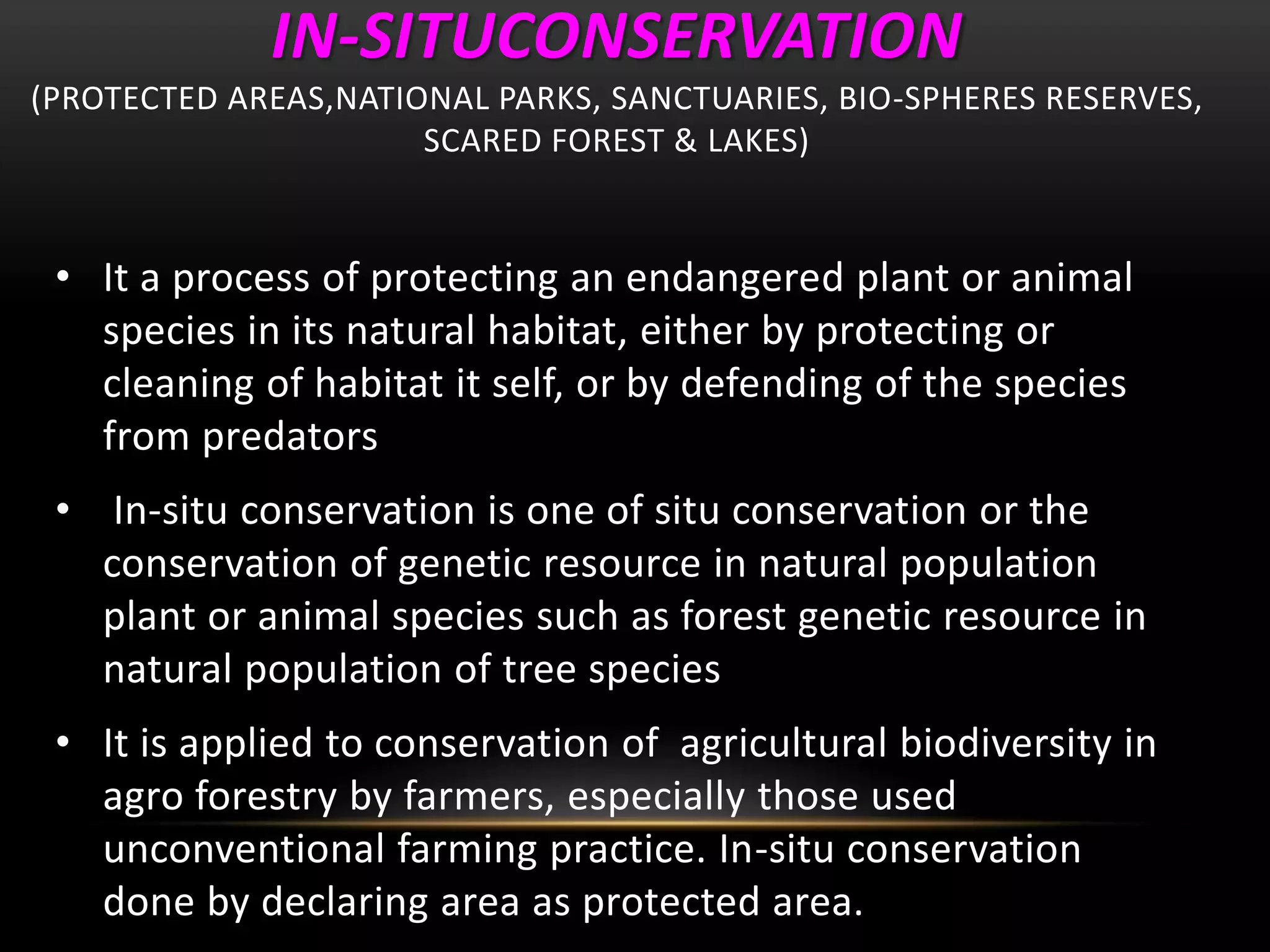 Conservation of biodiversity | PPTX