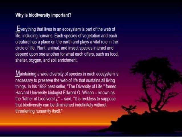 Conservation of biodiversity | PPT