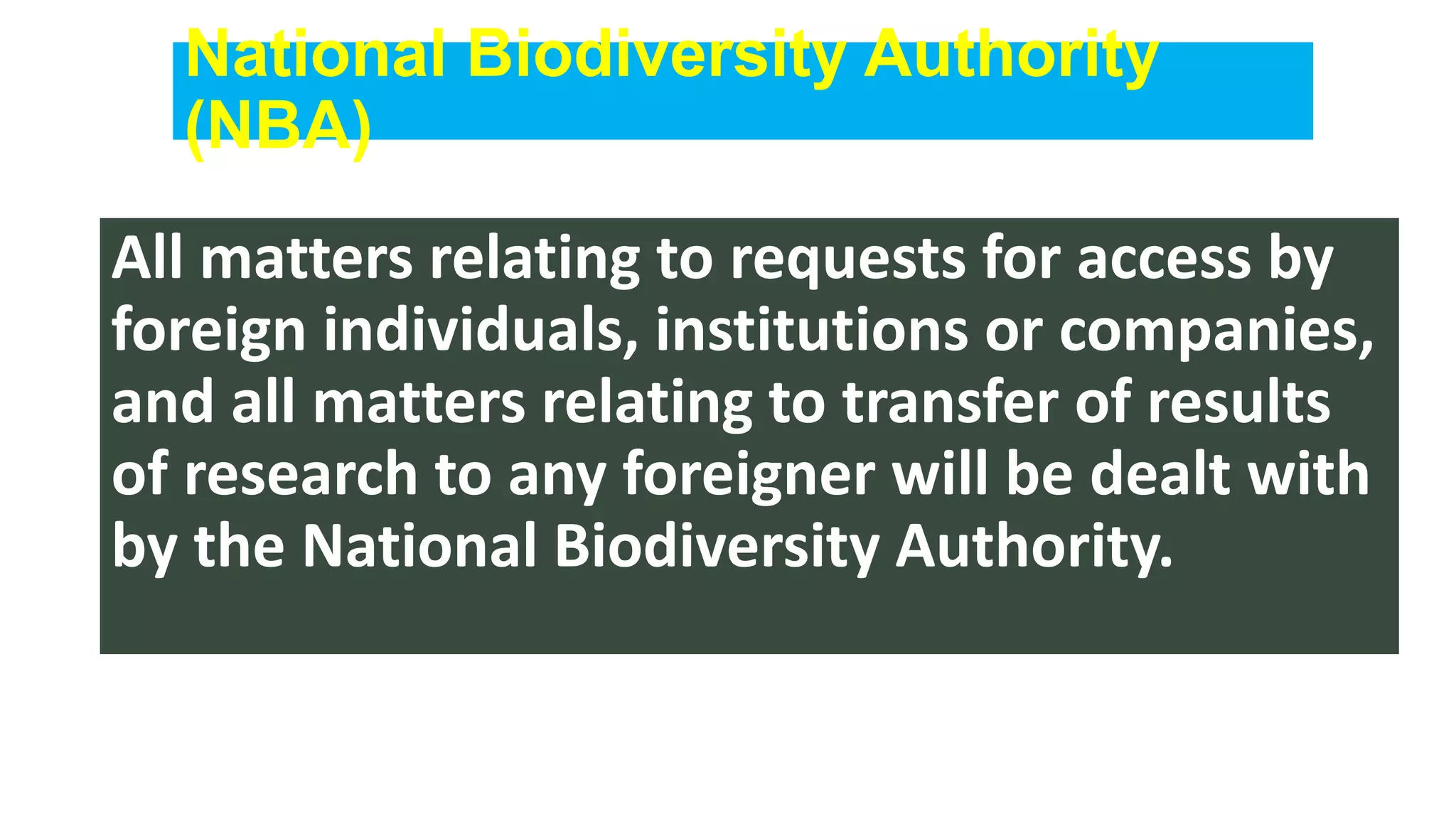 Conservation of biodiversity acts and laws...... | PPT