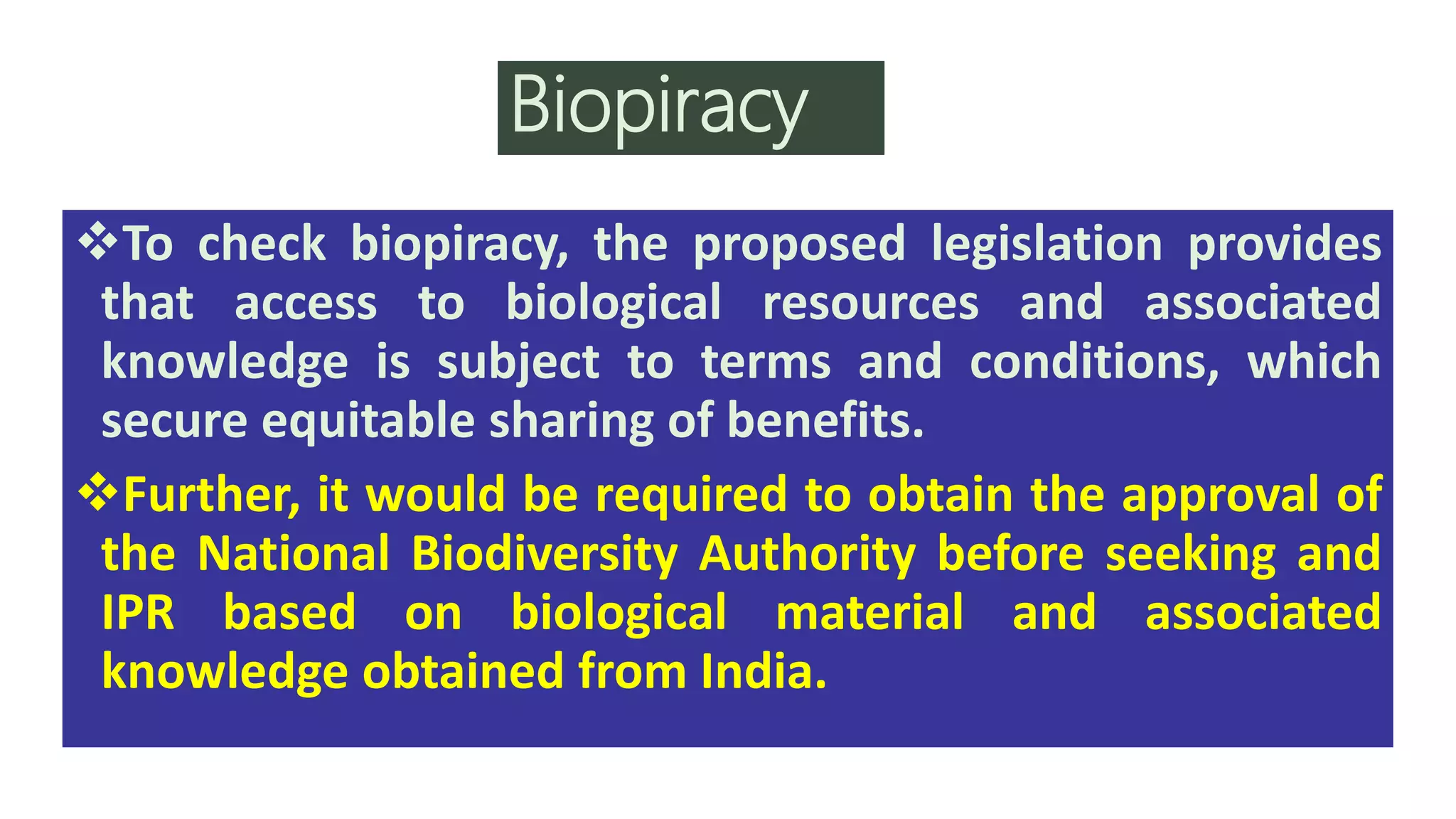 Conservation of biodiversity acts and laws...... | PPT