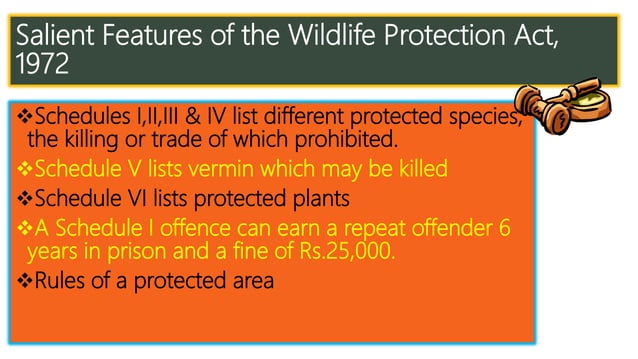Conservation of biodiversity acts and laws...... | PPT | Environment ...