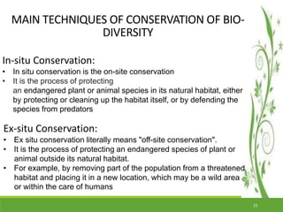 Conservation of biodiversity in india & endangered,endemic species of ...
