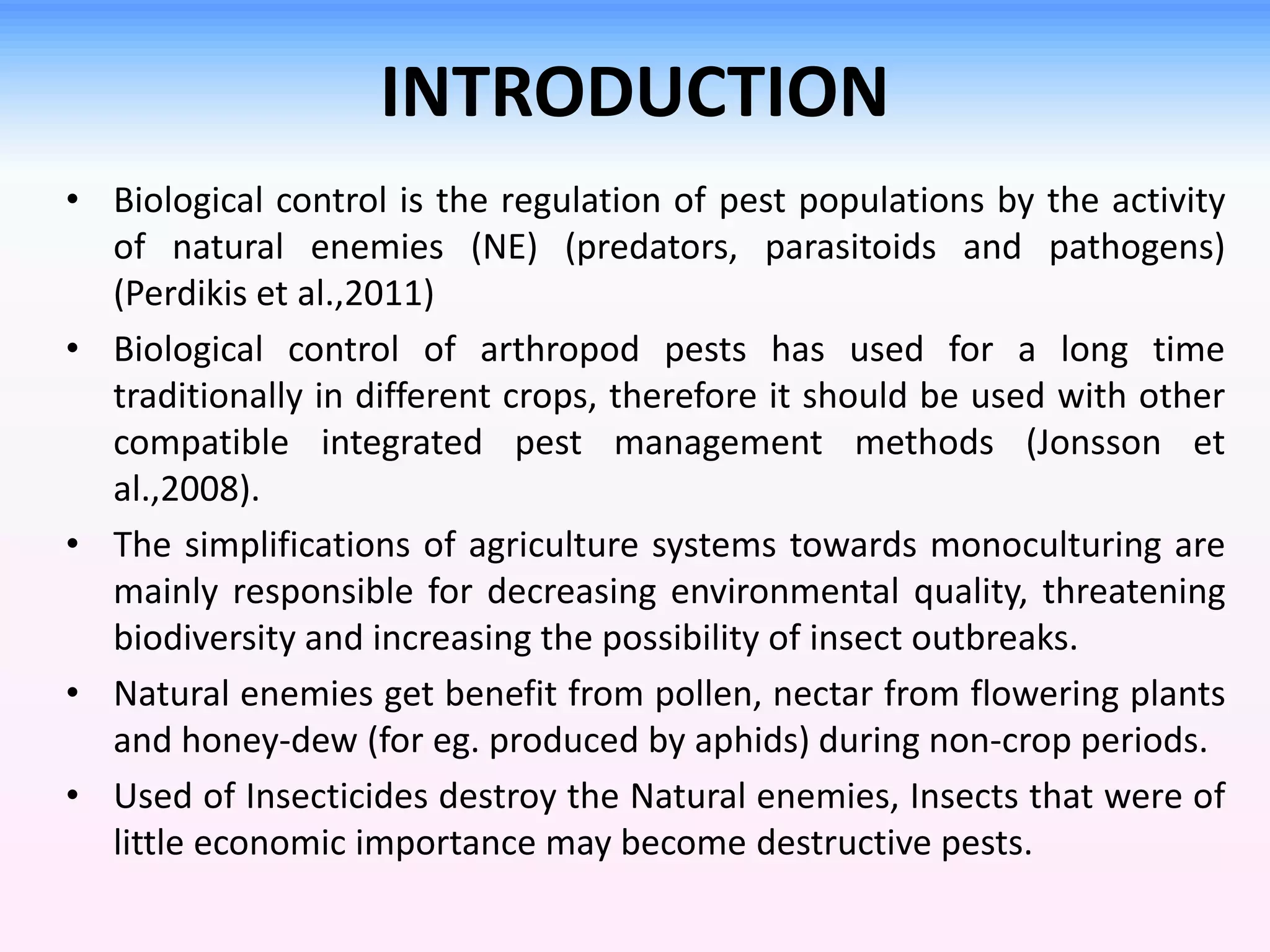 Conservation of biological controls | PPTX