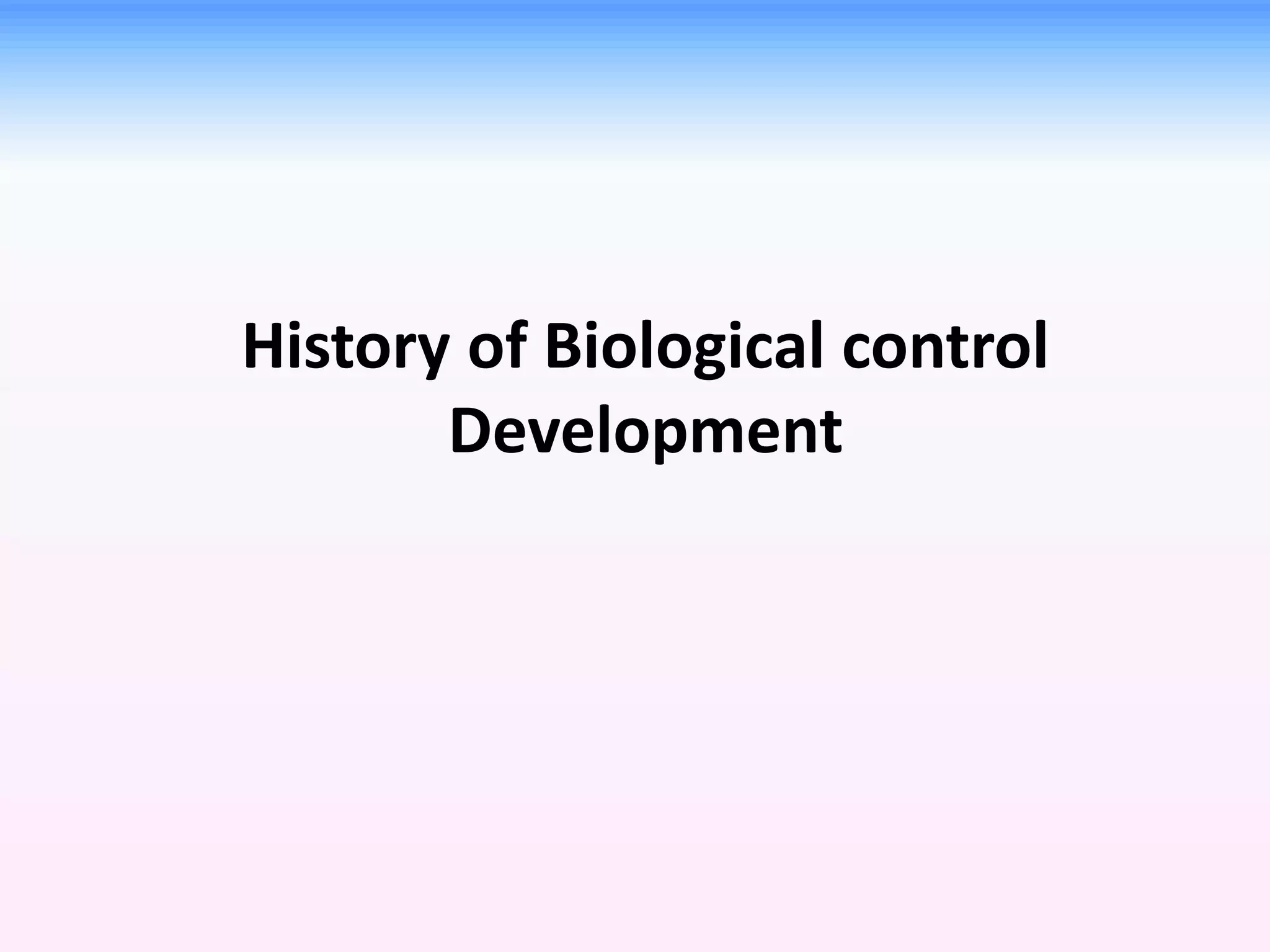 Conservation of biological controls | PPTX