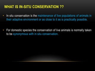 Conservation of breeds ppt | PPTX