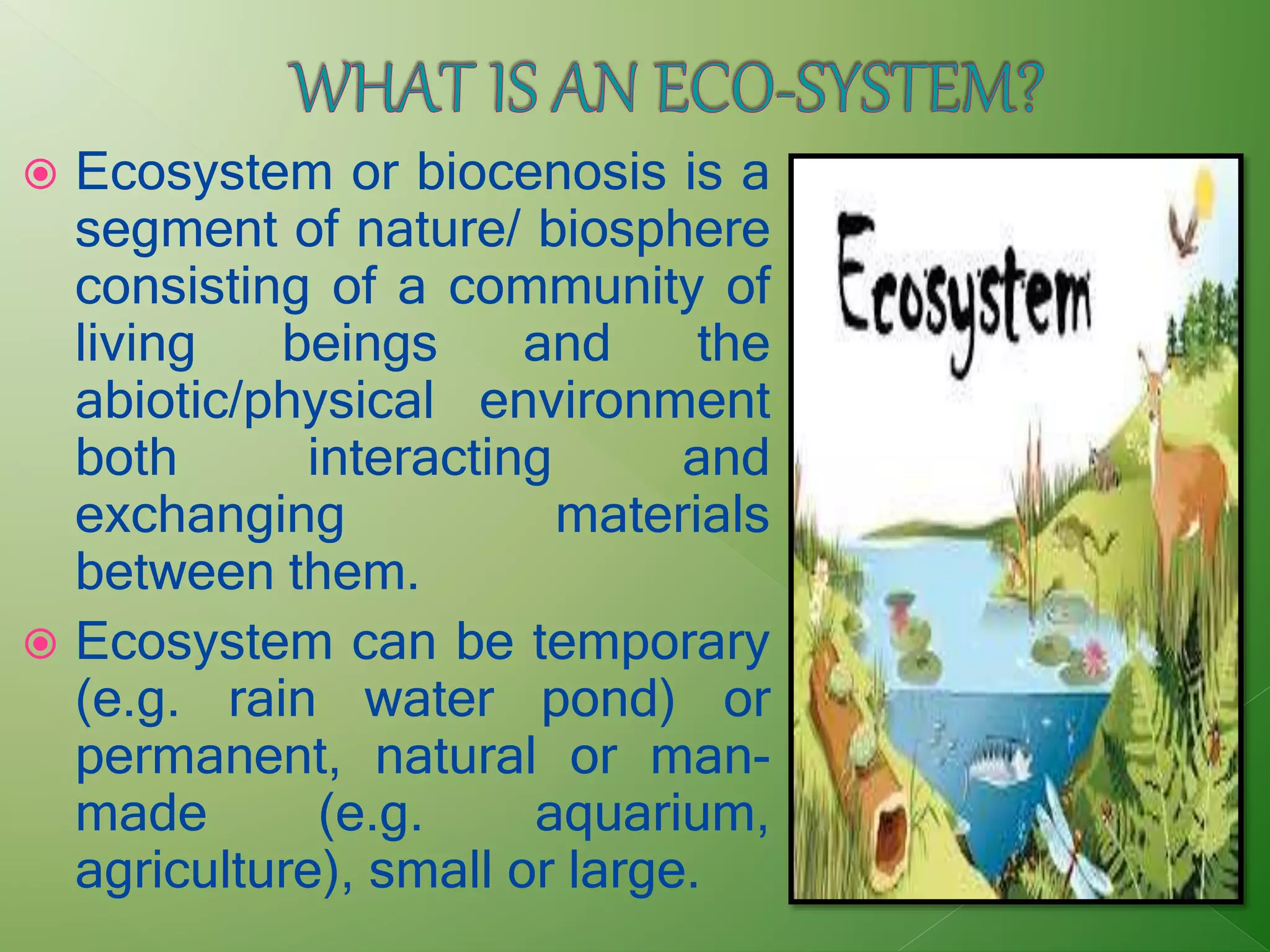 Conservation of eco system | PPTX
