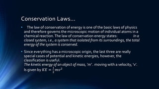 Conservation of energy | PPTX