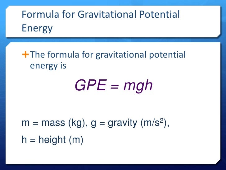 Conservation of Energy