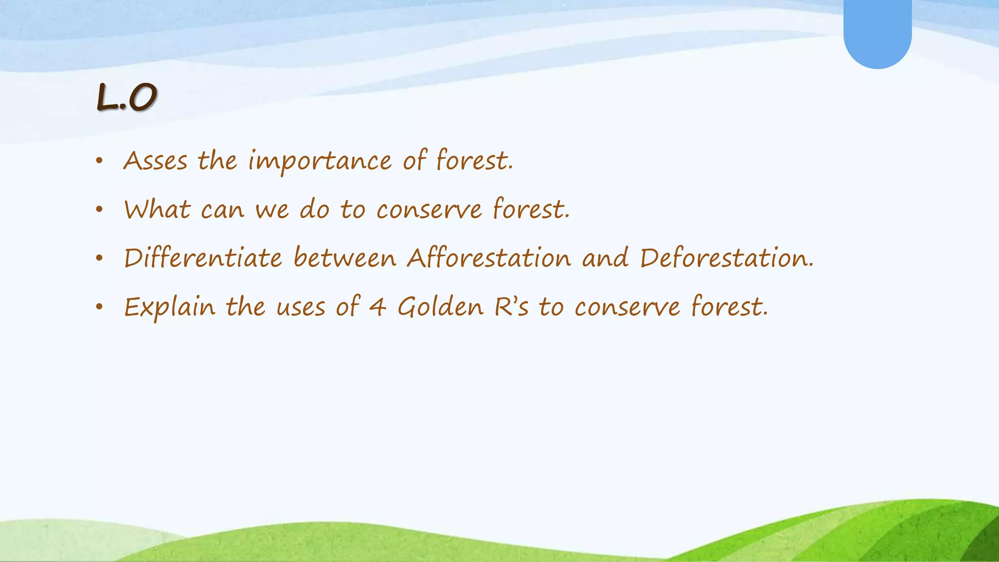 Conservation of Forest | PPTX