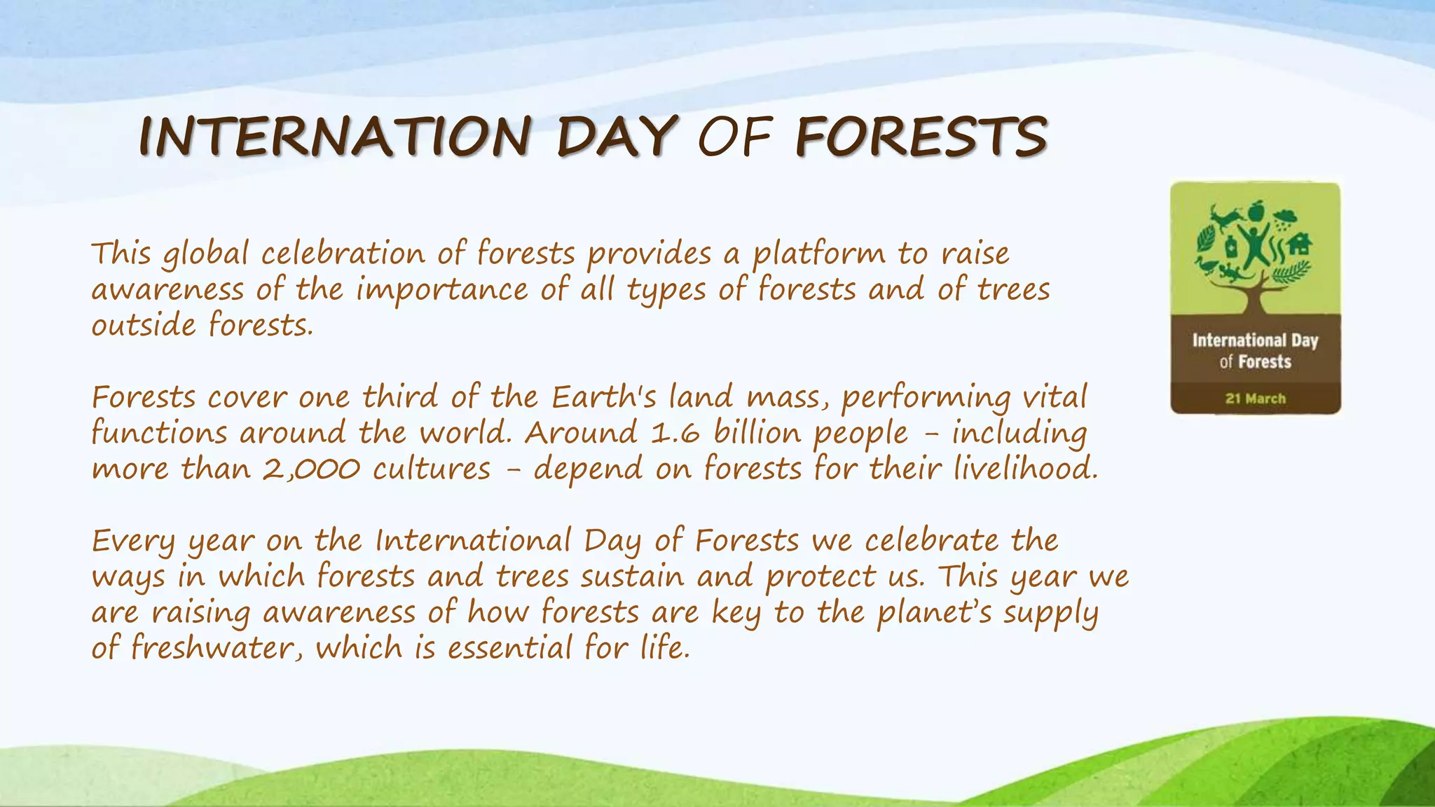 Conservation of Forest | PPTX | Environment | Science