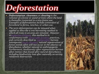 Conservation of forests | PPTX | Agriculture | Industries