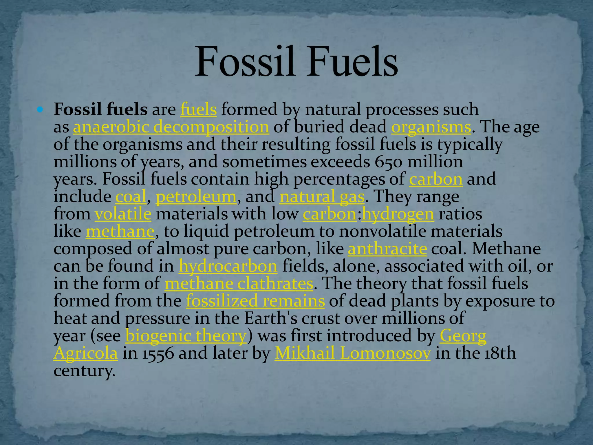 Conservation of fossil fuels | PPTX