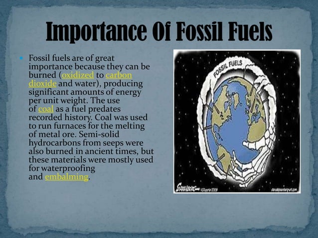 Conservation Of Fossil Fuels Pptx Geology Science