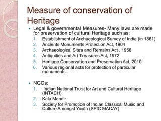 Conservation of Heritage.pptx | Free Download