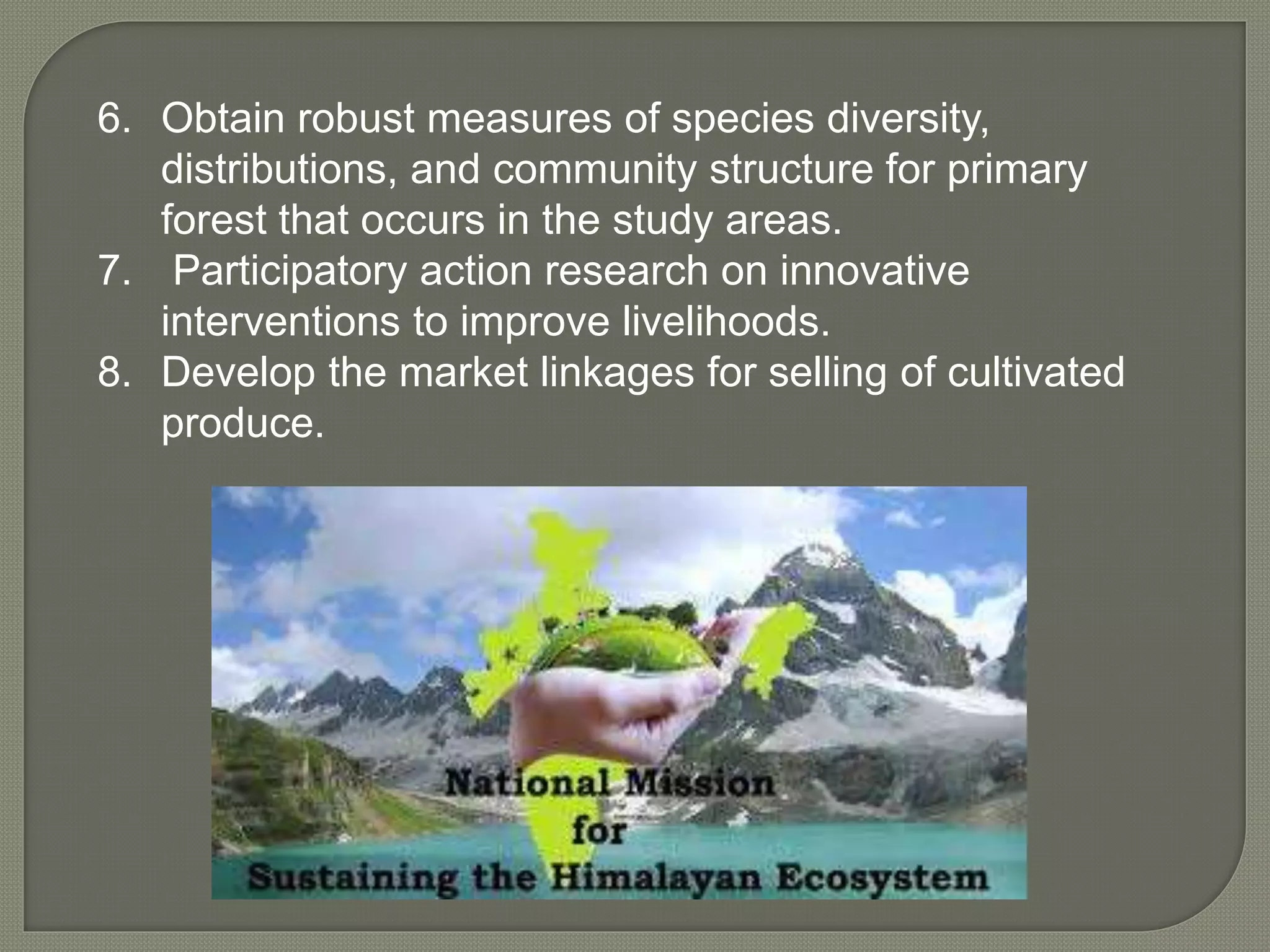 Conservation of himalayan ecosystem Allahabad University | PPTX