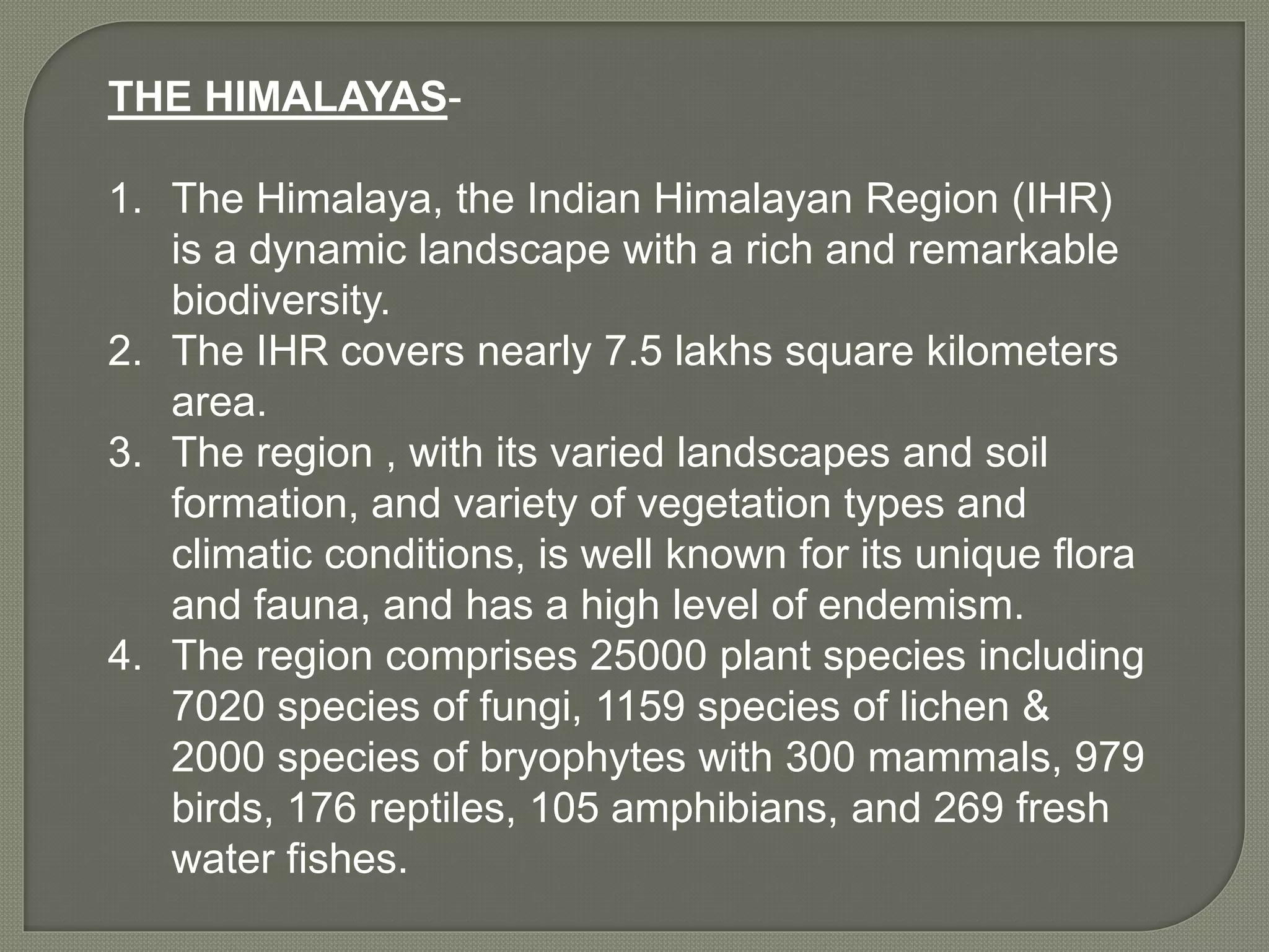 Conservation of himalayan ecosystem Allahabad University | PPTX