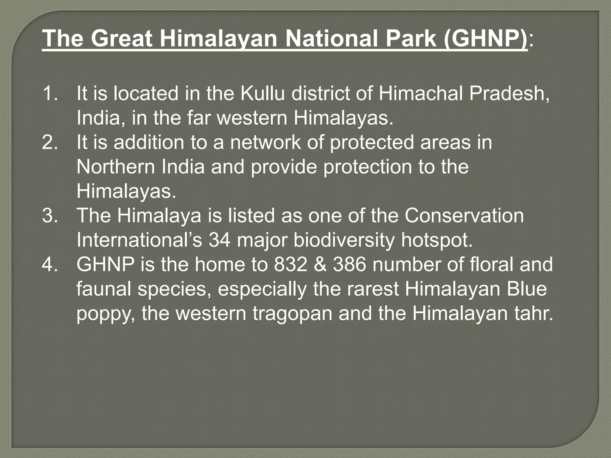 Conservation of himalayan ecosystem Allahabad University | PPTX