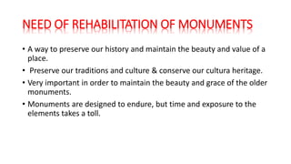 Conservation of historical monuments | PPTX