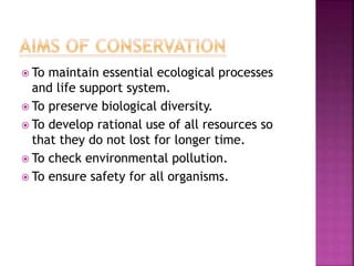 Conservation of land , water , biotic resources | PPTX | Agriculture ...