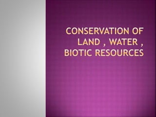 Biotic Resources Images