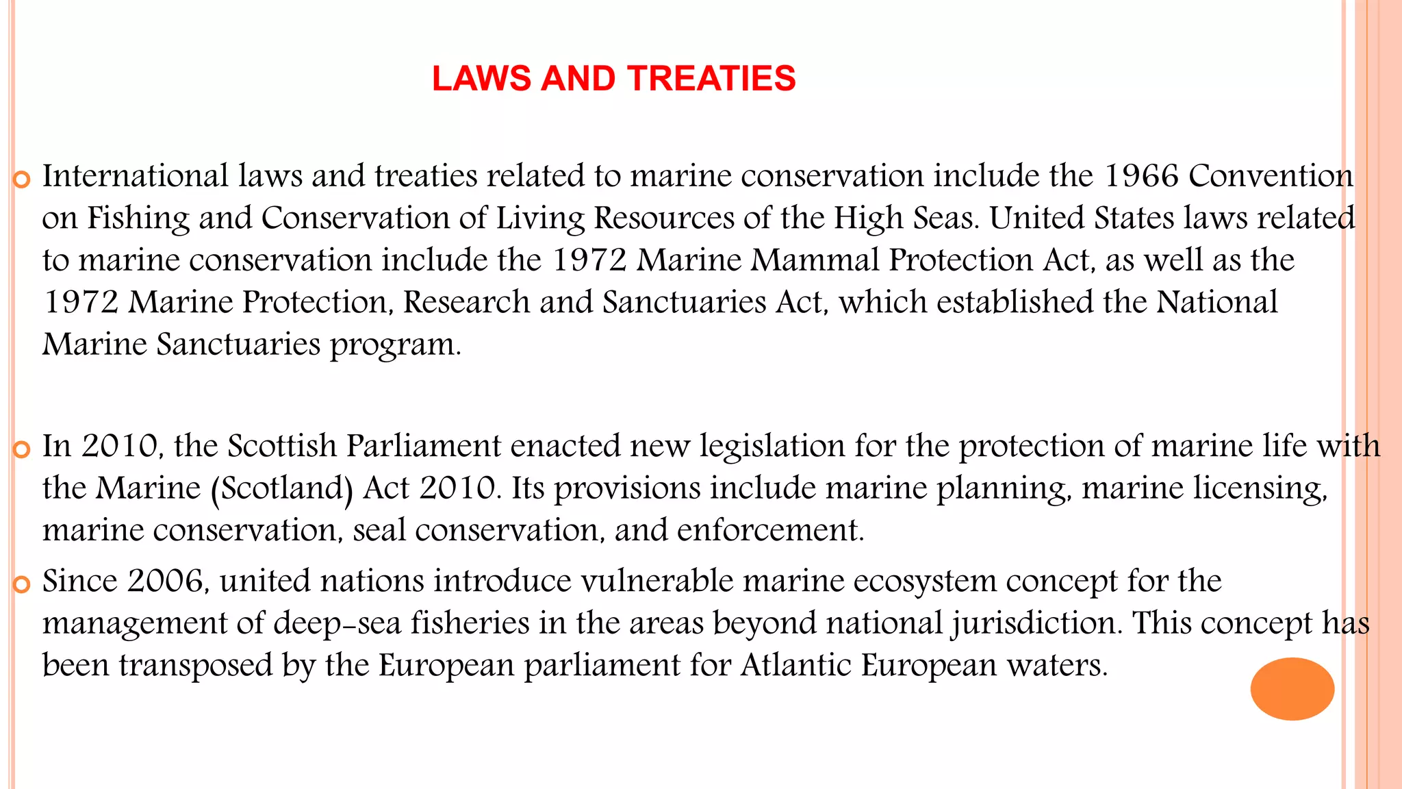 Conservation of marine ecosystem | PPTX