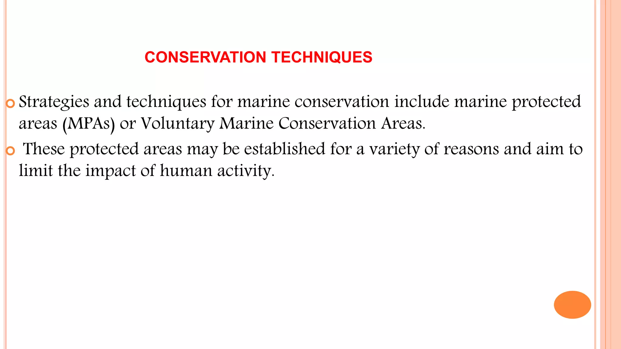 Conservation of marine ecosystem | PPTX