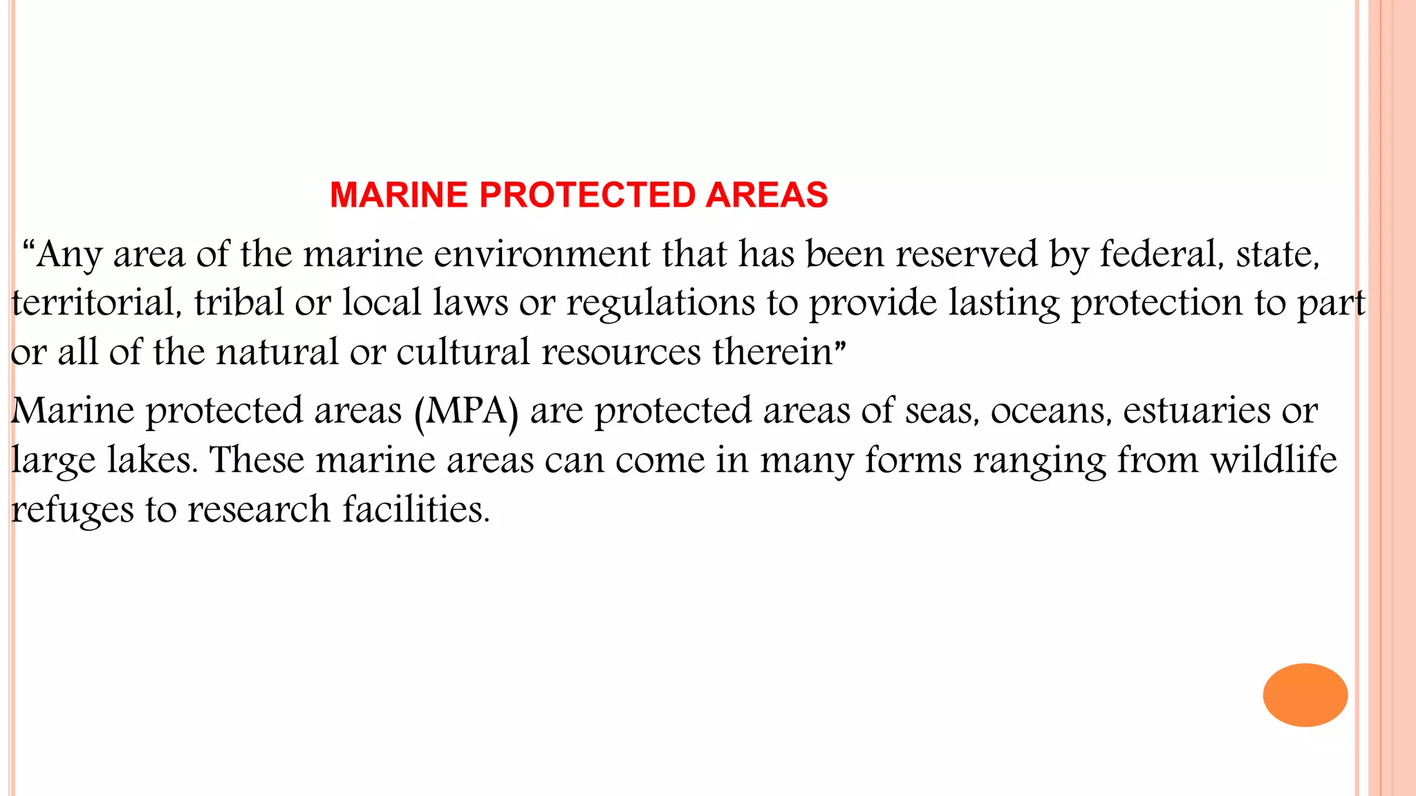 Conservation of marine ecosystem | PPTX