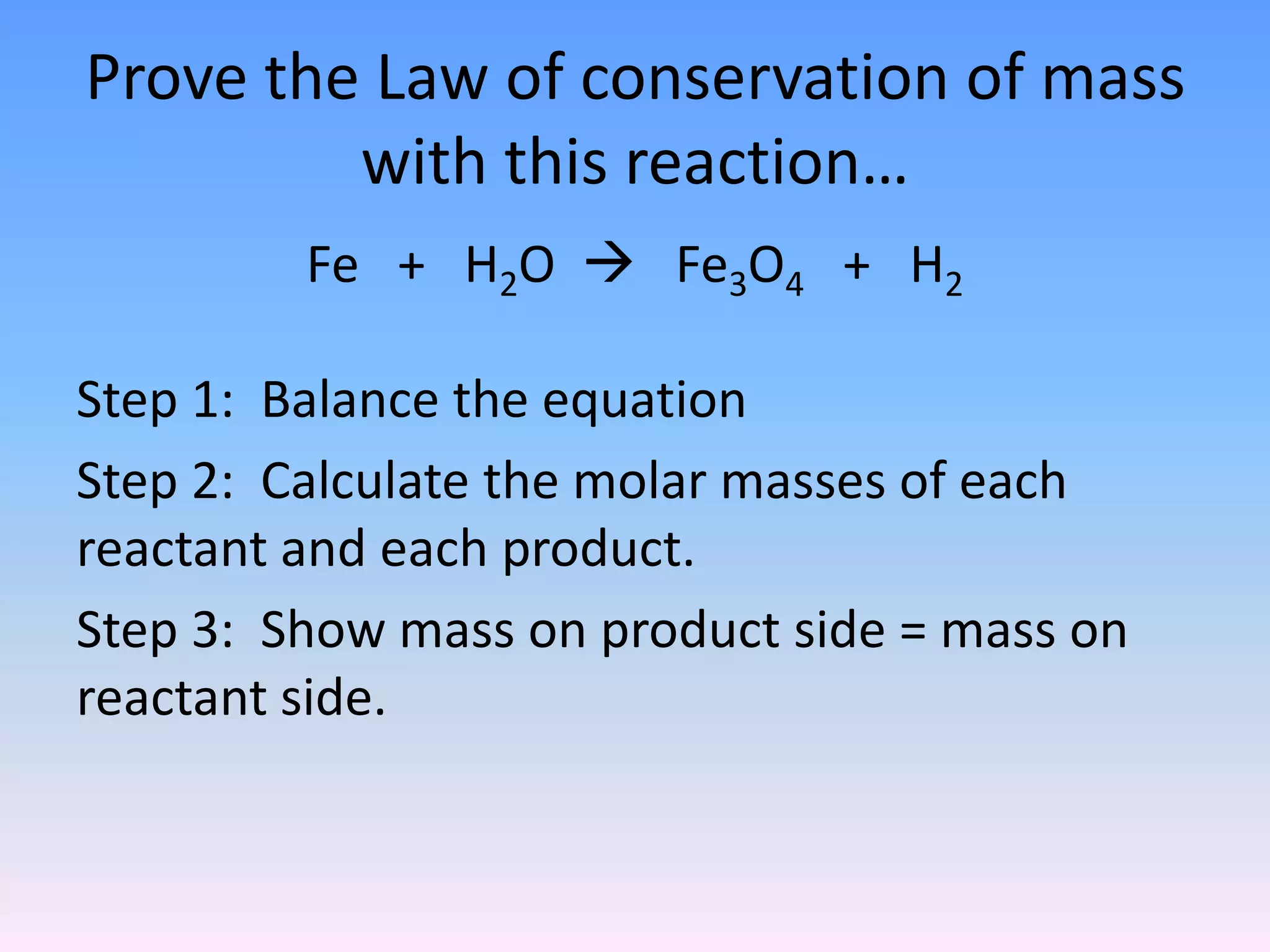 Conservation of matter | PPTX