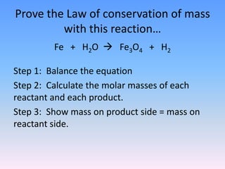 Conservation of matter | PPTX